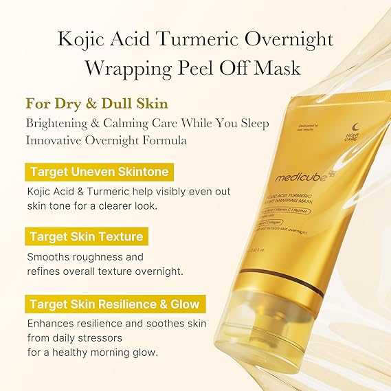 Medicube Kojic Acid Turmeric Night Wrapping Mask - 75ml - Beauty Shop